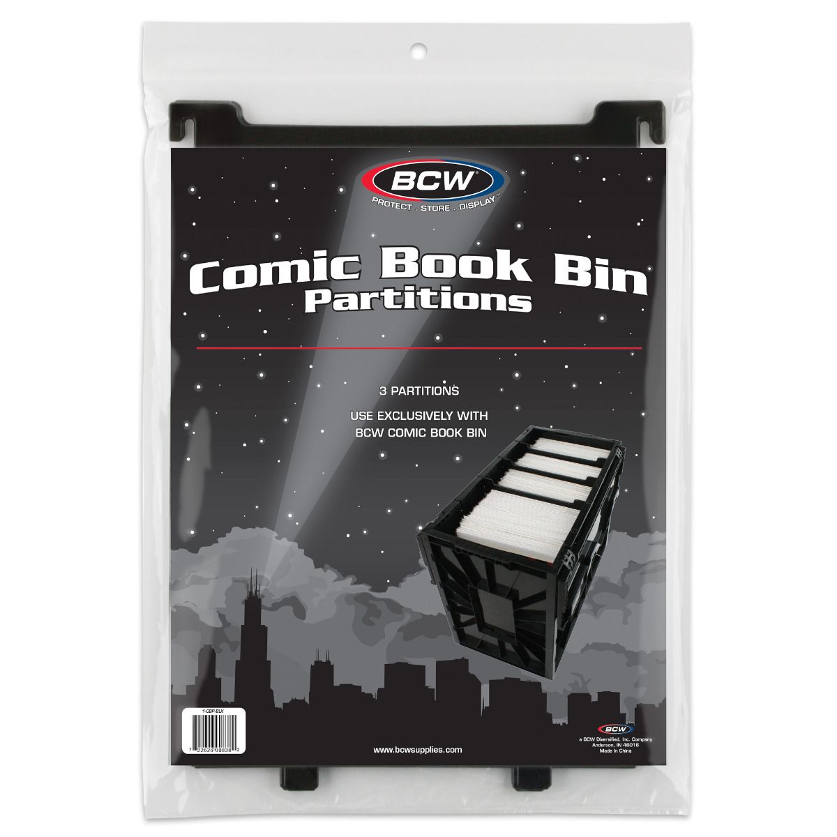 BCW Comic Box Divider Plastic Black