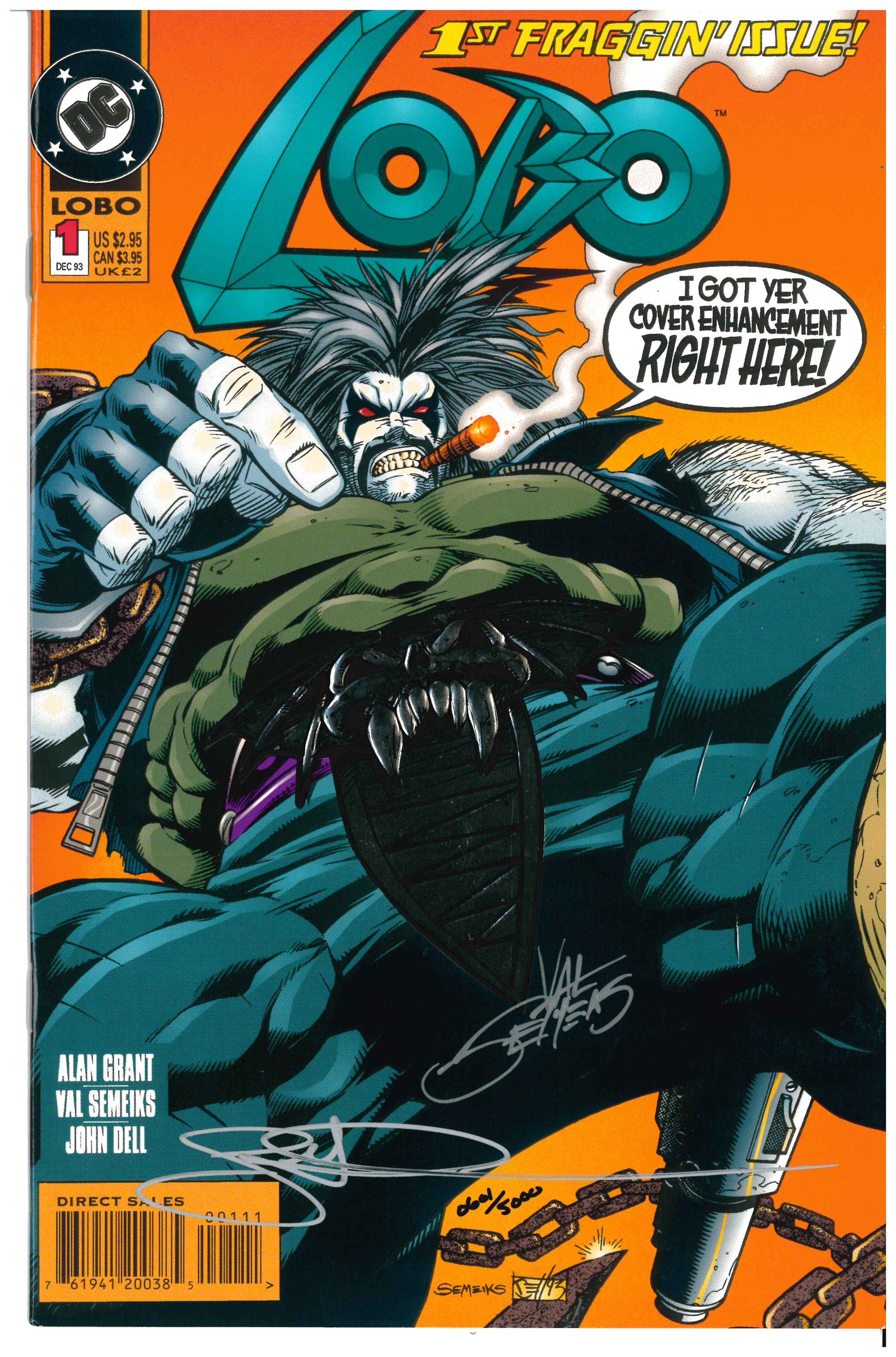 Lobo #1 | Unterschrieben von Val Semeiks & John Dell